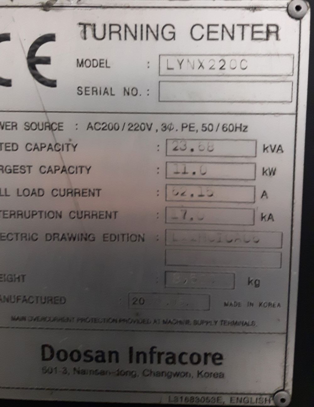 Doosan Lynx 220C CNC Turning Center - MachineStation